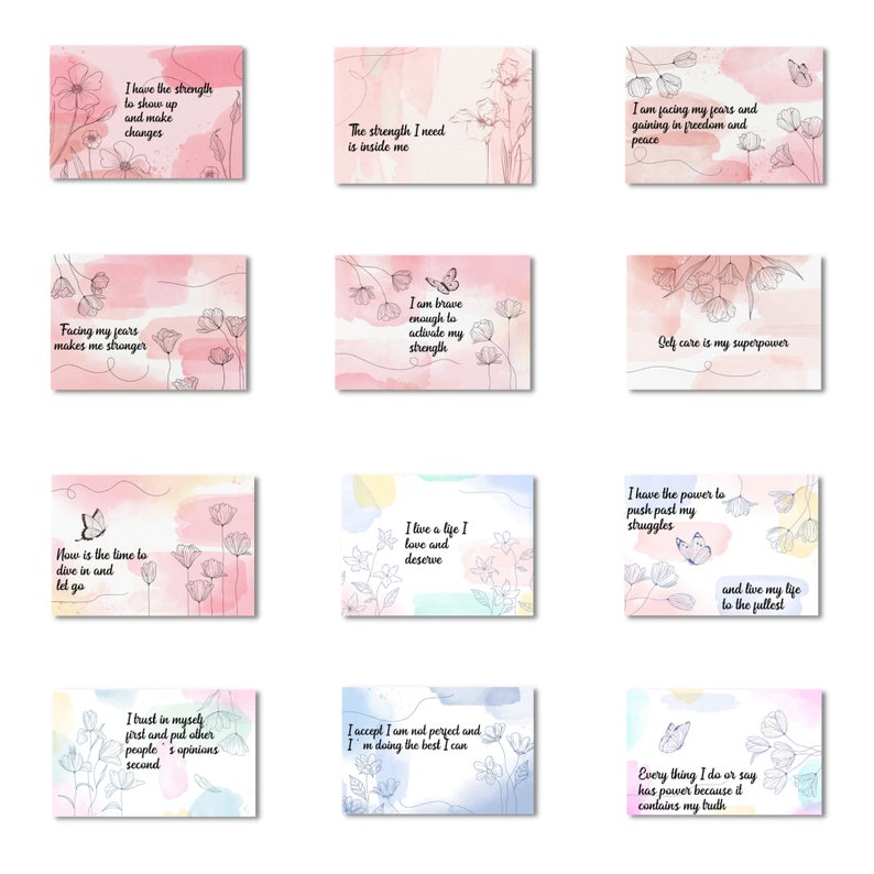 PRINTABLE AFFIRMATION CARDS, Positive Affirmation Cards Printable ...