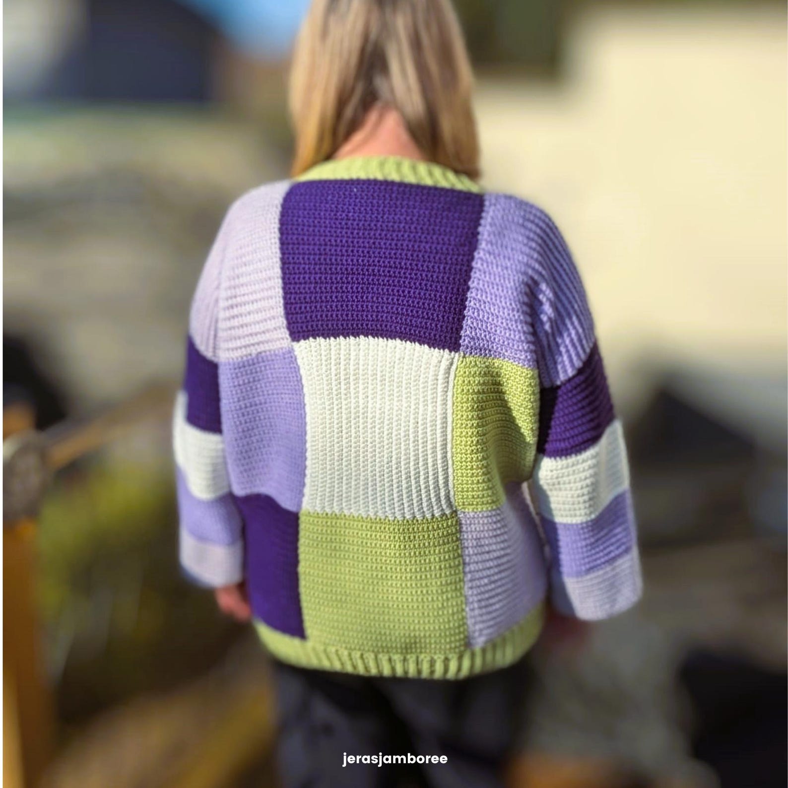 Patchwork Sweater Crochet Pattern, Crochet Sweater Pattern, Patchwork ...