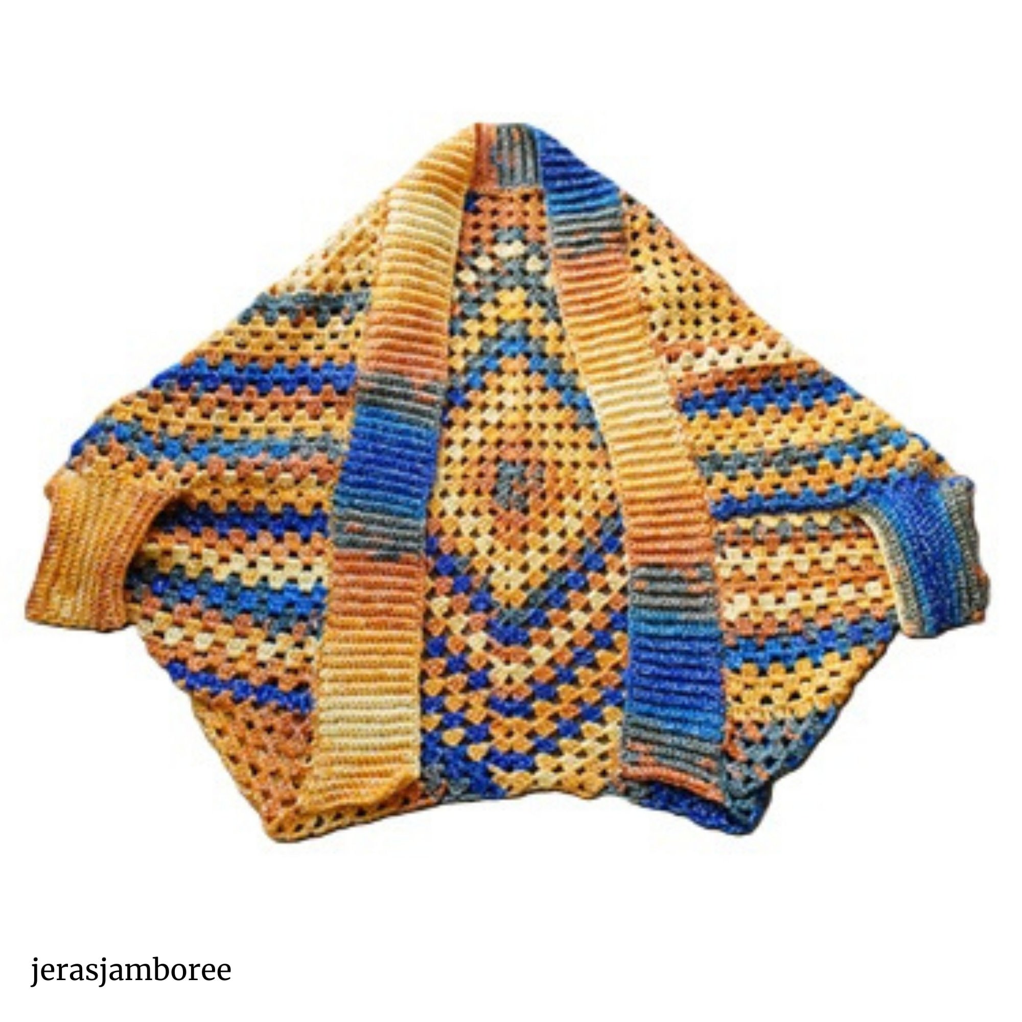 Crochet Shrug Pattern, Granny Square Shrug Pattern, Crochet Cocoon ...