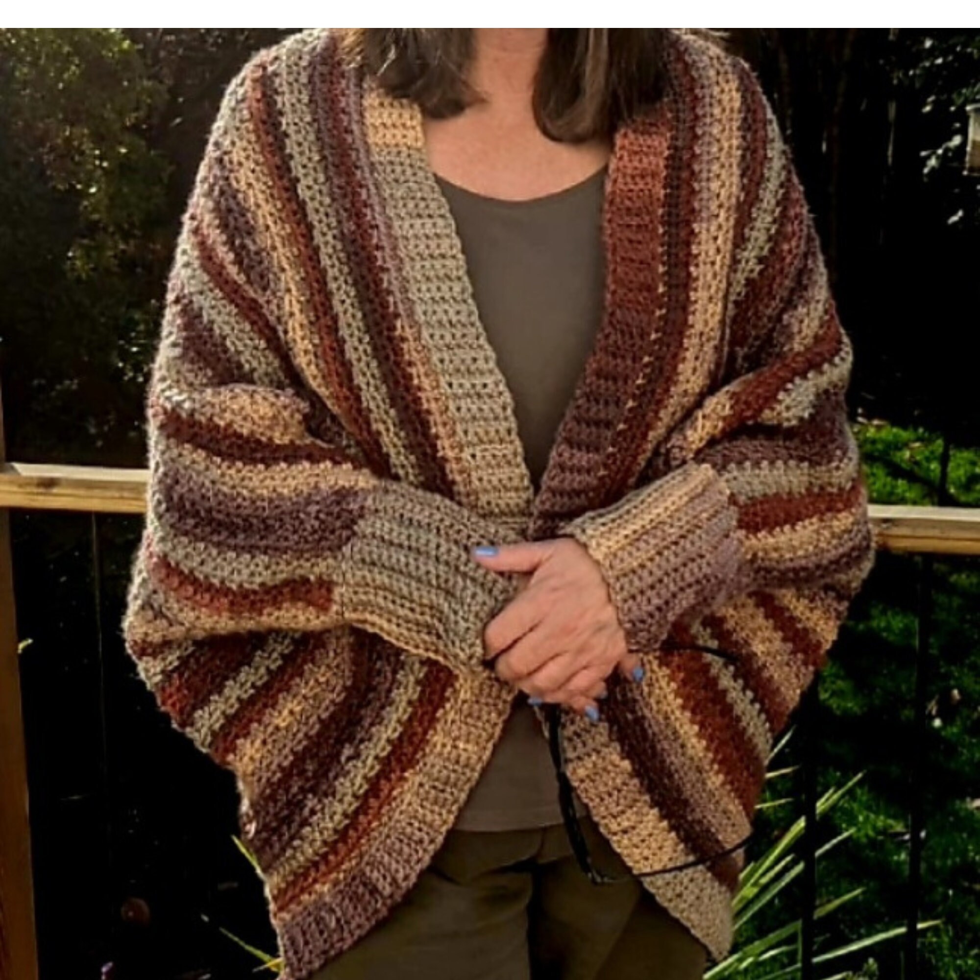 Crochet Cocoon Shrug Pattern, Chunky Crochet Cardigan Pattern, Crochet ...