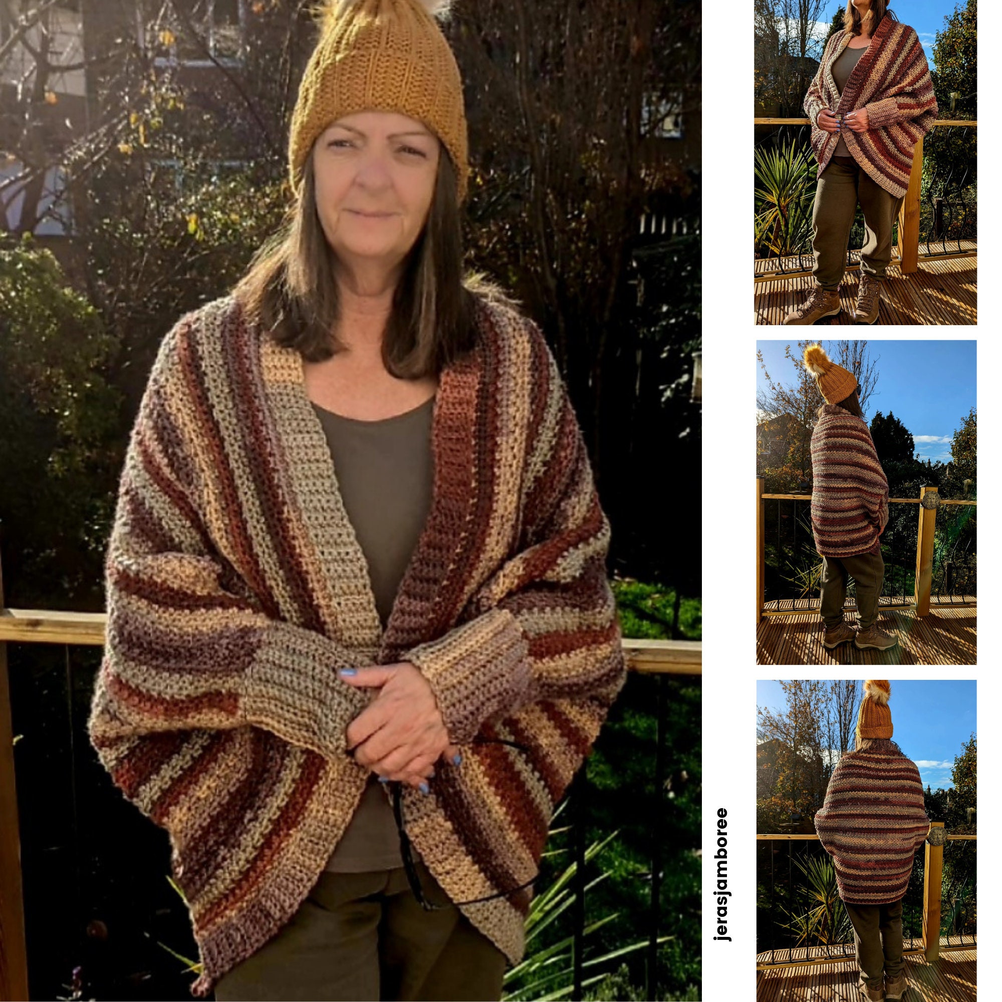 Crochet Cocoon Shrug Pattern, Chunky Crochet Cardigan Pattern, Crochet ...