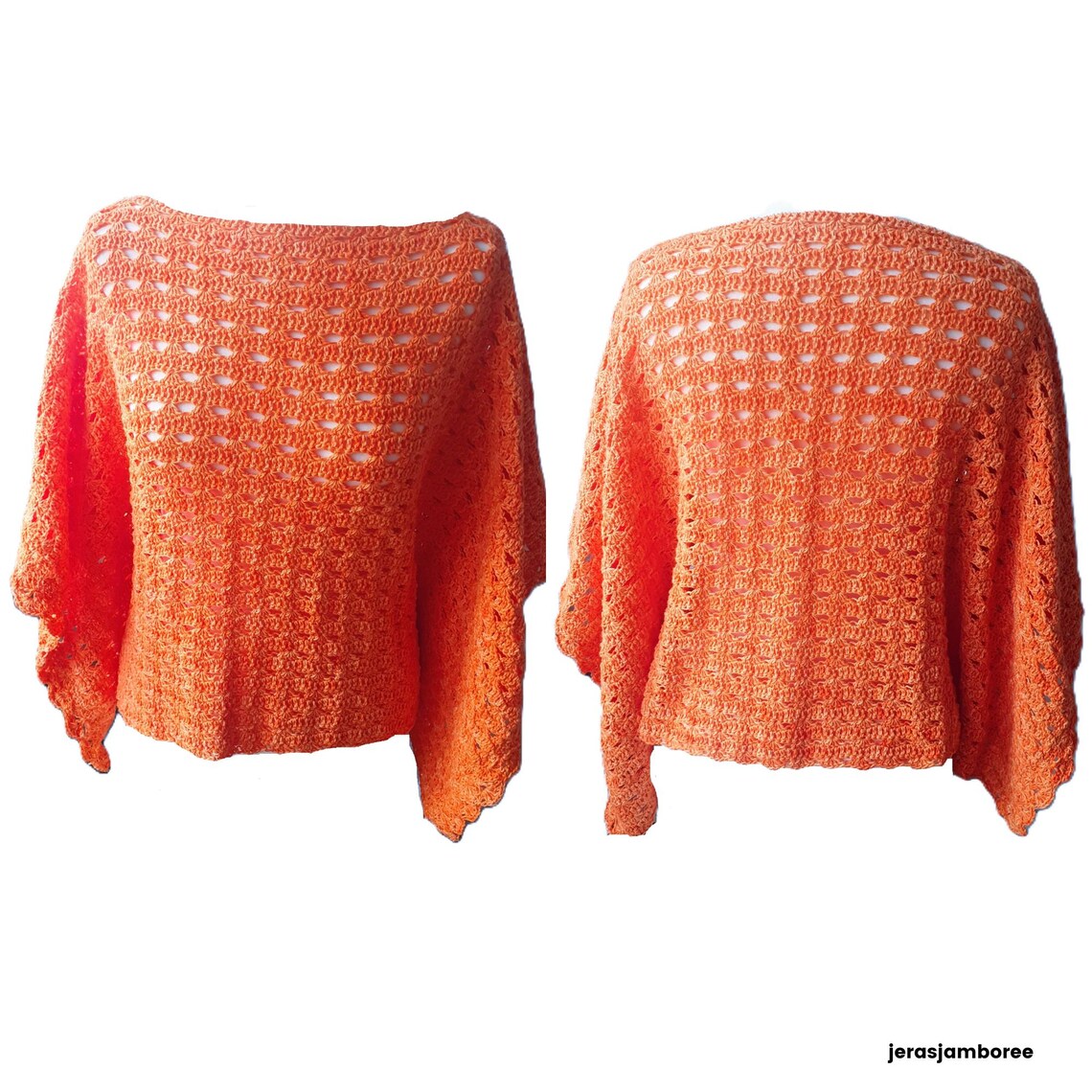 Crochet Poncho Pattern, Crochet Rectangle Poncho, Easy Crochet Poncho ...