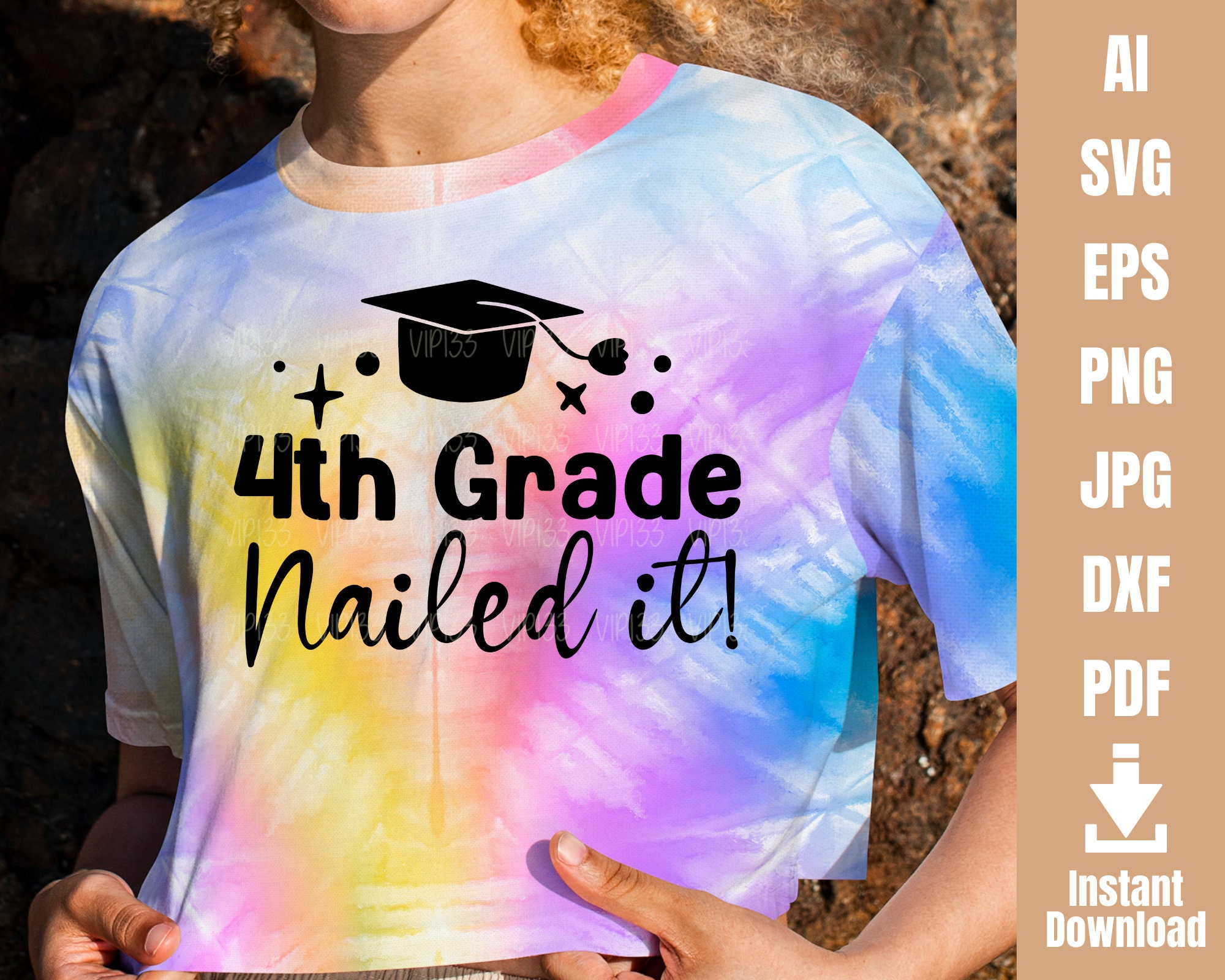 Fourth Grade Nailed It SVG 4th Grade Graduation Shirt SVG Last Day of ...