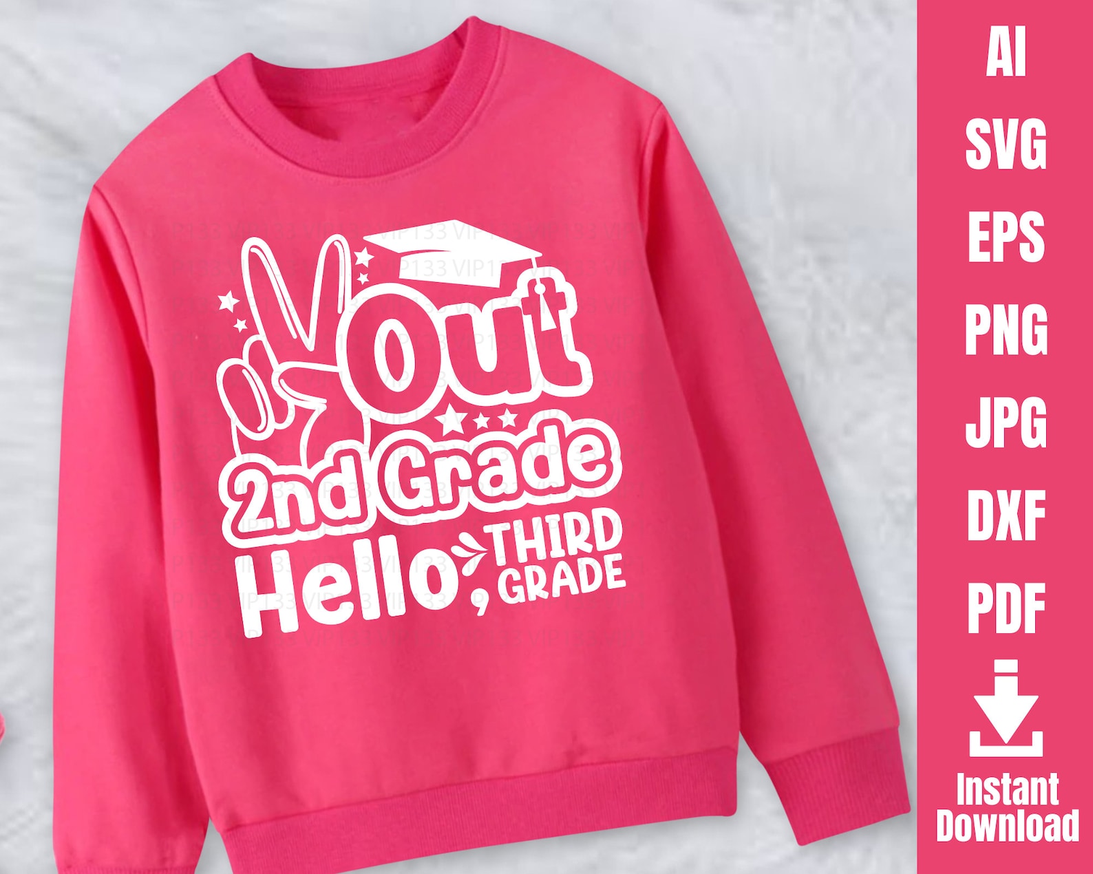 Peace Out 2nd Grade Second Grade Graduation Tshirt SVG Last Day of ...
