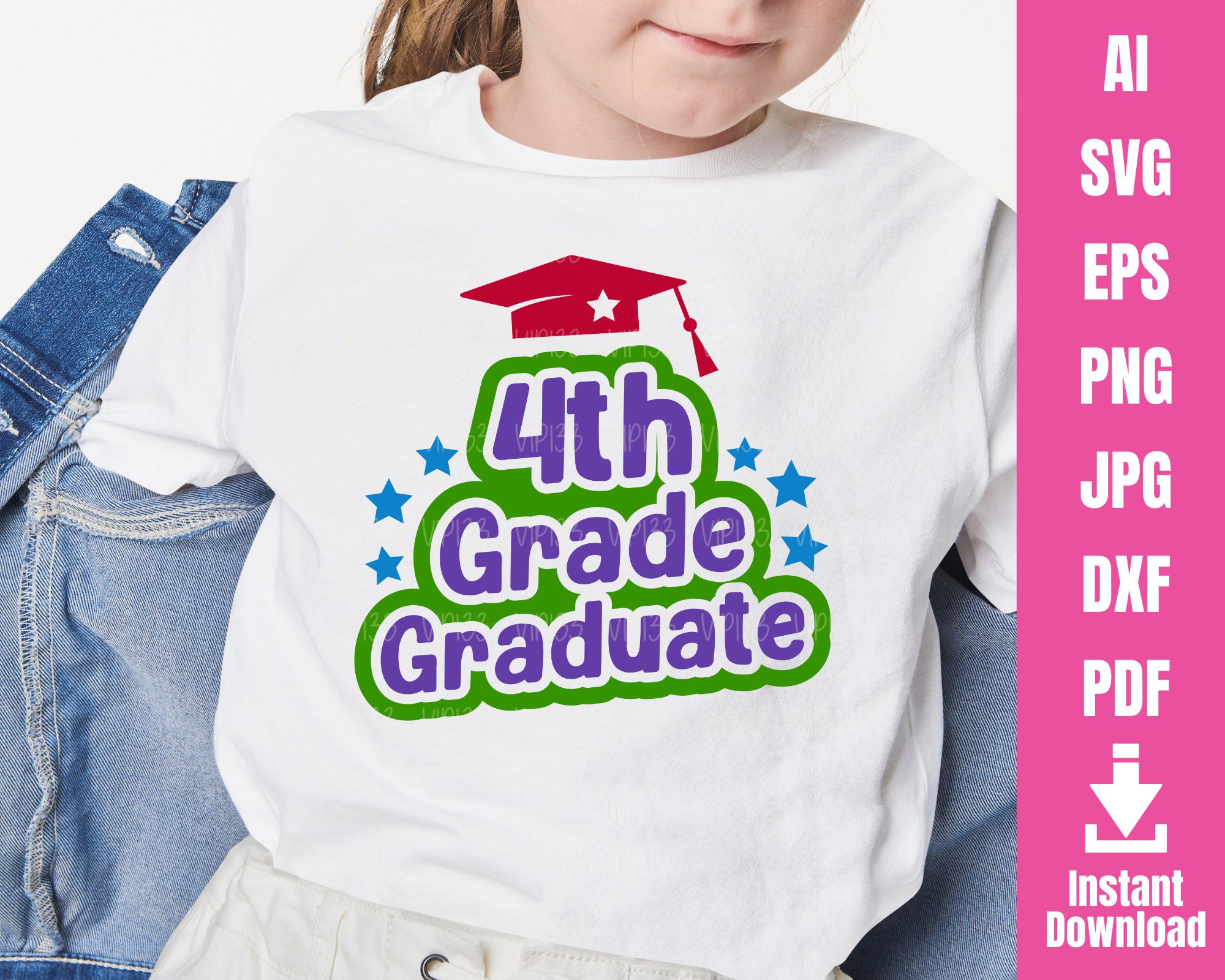 Fourth Grade Graduate SVG 4th Grade Graduation Shirt SVG Last Day of ...
