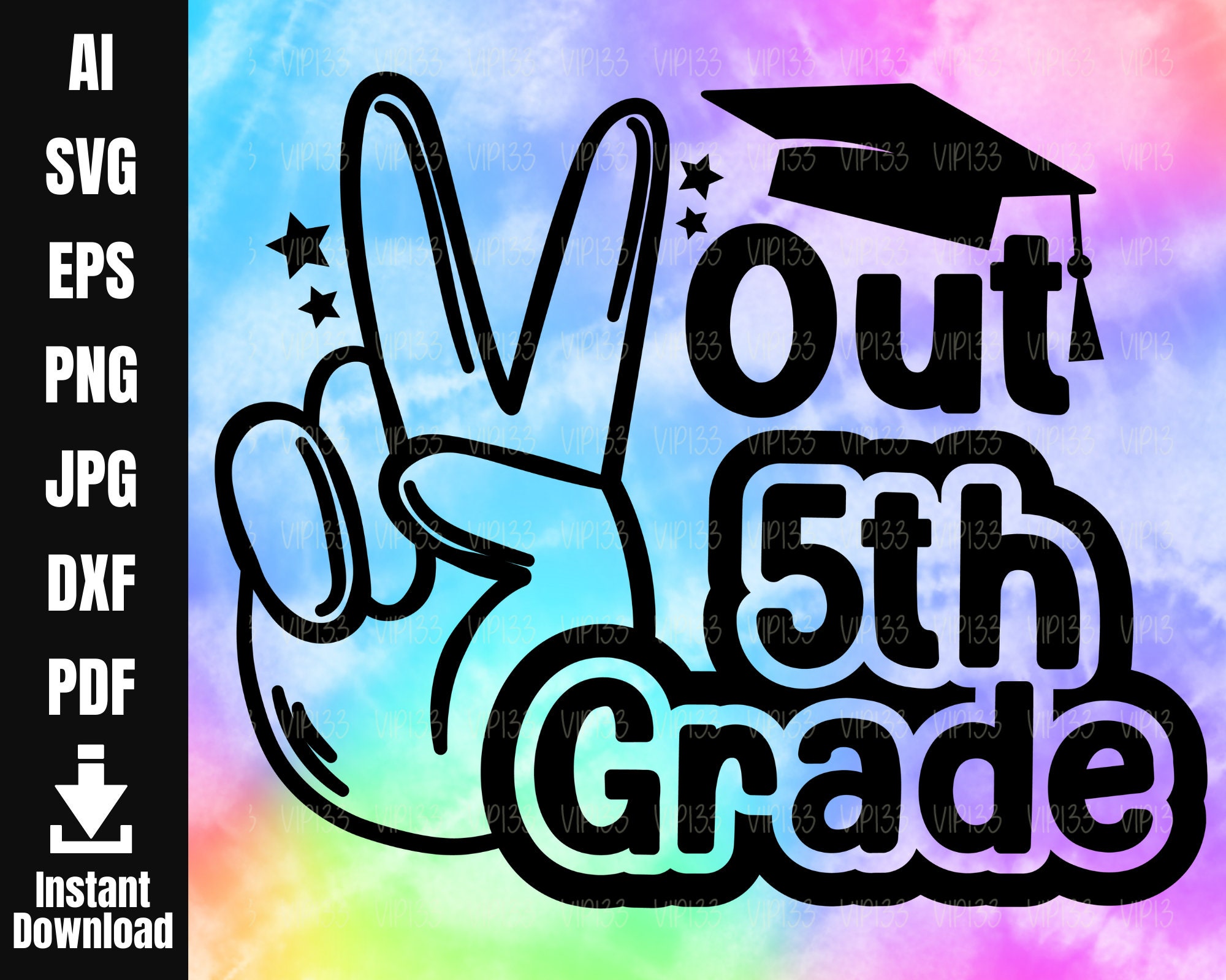 Peace Out 5th Grade Shirt SVG 5th Grade Graduation Svg Last - Etsy