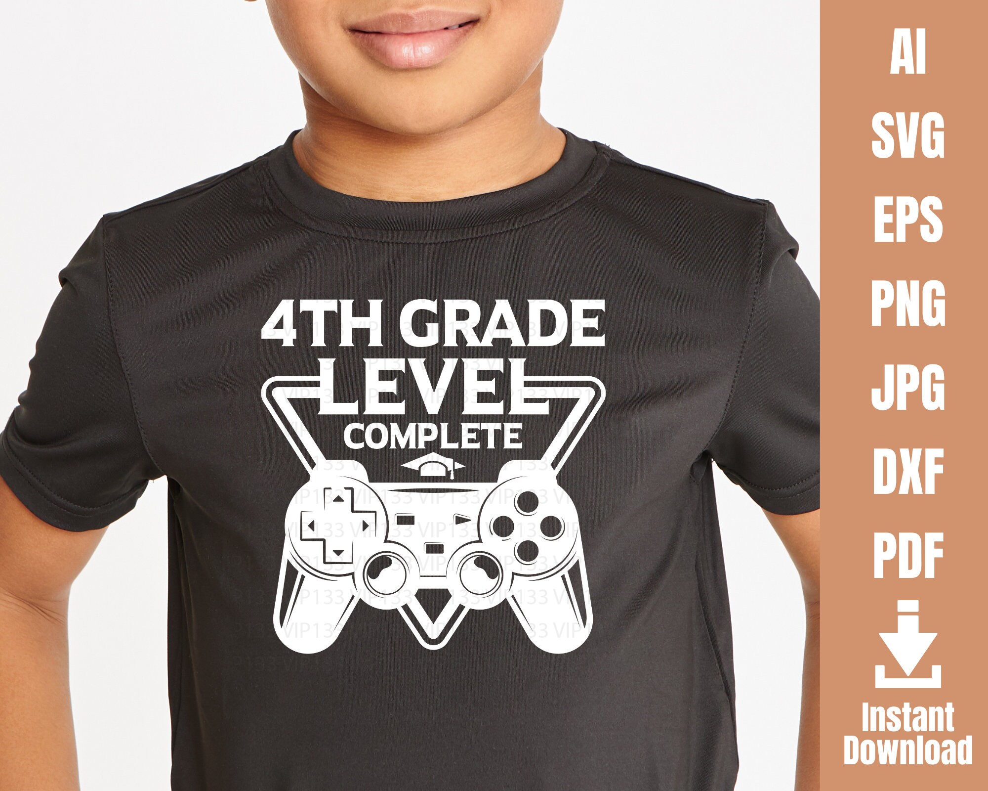 4th Grade Level Complete SVG 4th Grade Graduation Shirt SVG Last Day of ...