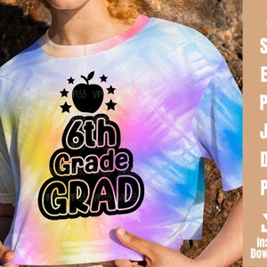 6th Grade Grad SVG Sixth Grade Graduation Last Day of 6th Grade Peace ...