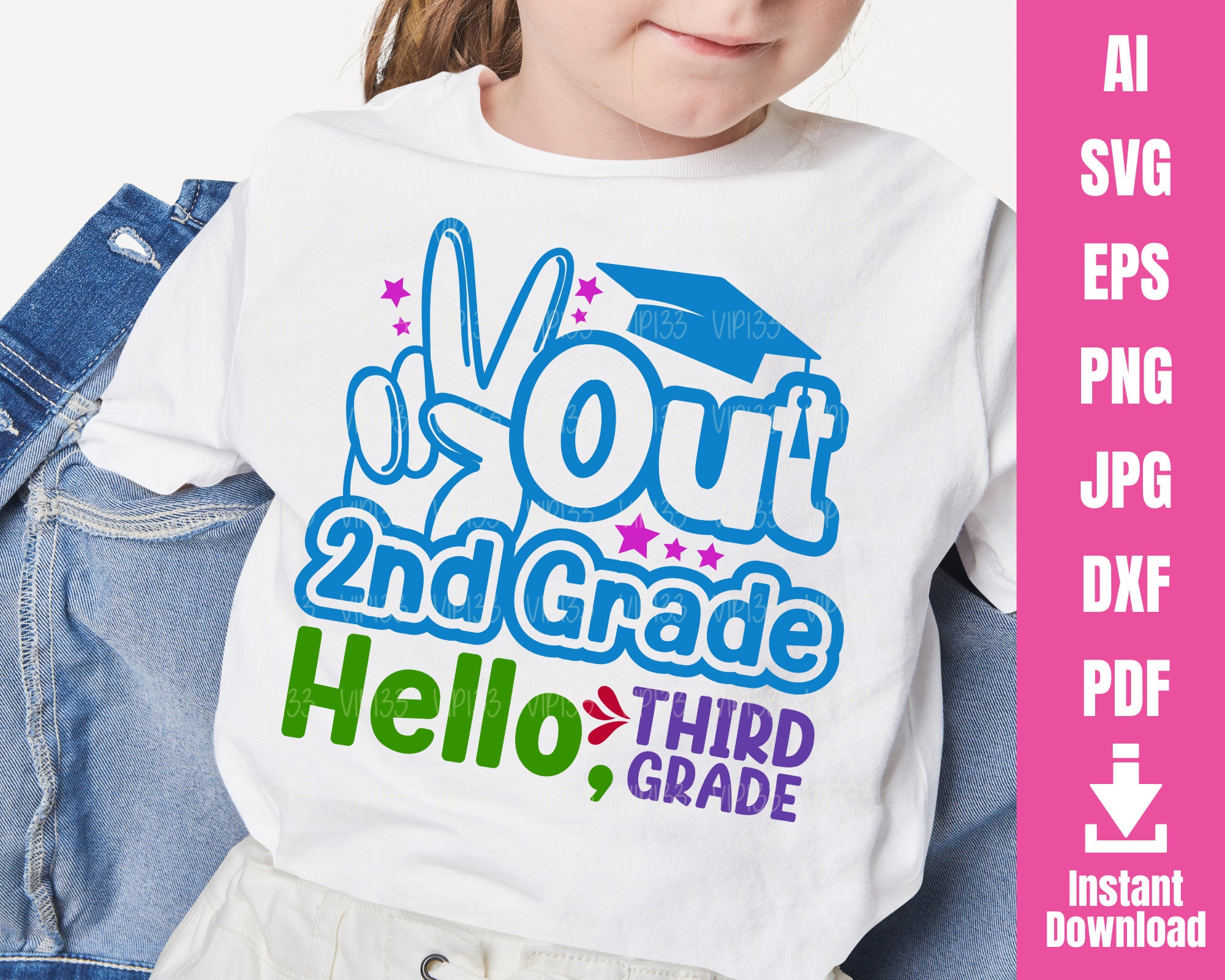 Peace Out 2nd Grade Second Grade Graduation Tshirt SVG Last Day of ...