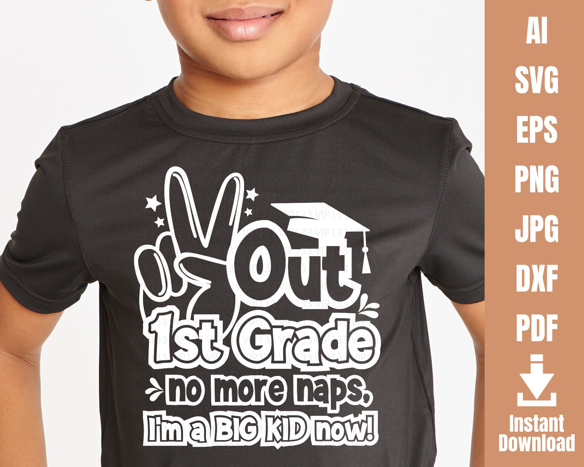 Peace Out First Grade SVG Im a Big Kid 1st Grade Graduation Last Day of ...