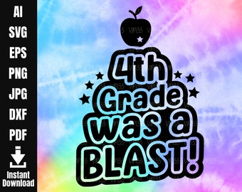4th Grade Level Complete SVG 4th Grade Graduation Shirt SVG Last Day of ...