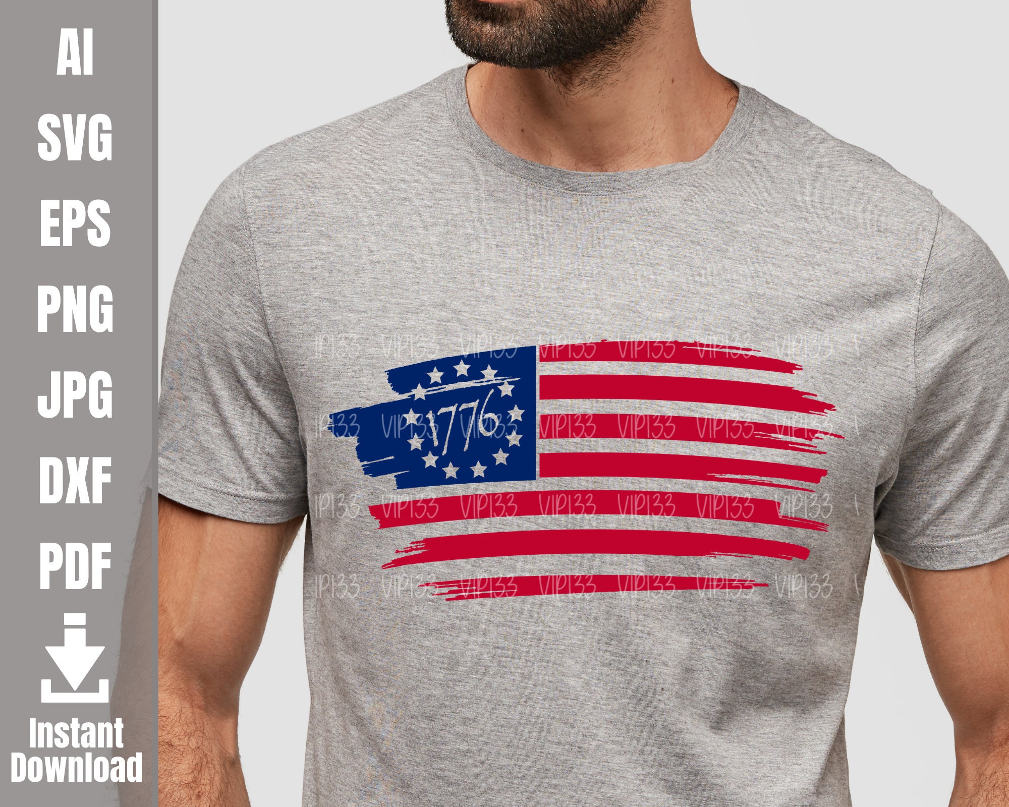 1776 American Flag SVG Distressed USA Flag svg 13 Star Betsy | Etsy