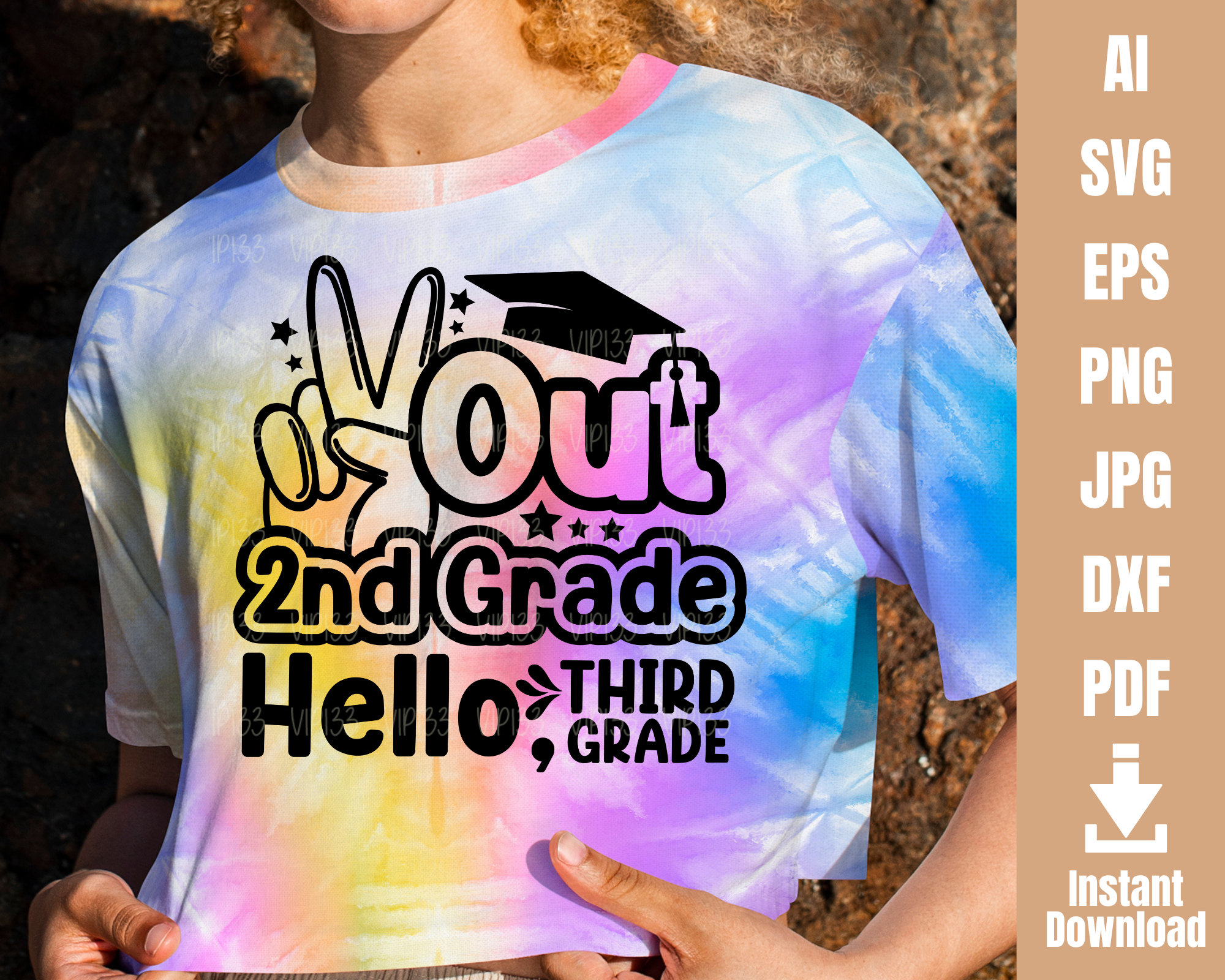 Peace Out 2nd Grade Second Grade Graduation Tshirt SVG Last Day of ...