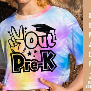 Peace Out Pre-k SVG Prek Graduation SVG Shirt Last Day of Preschool Svg ...