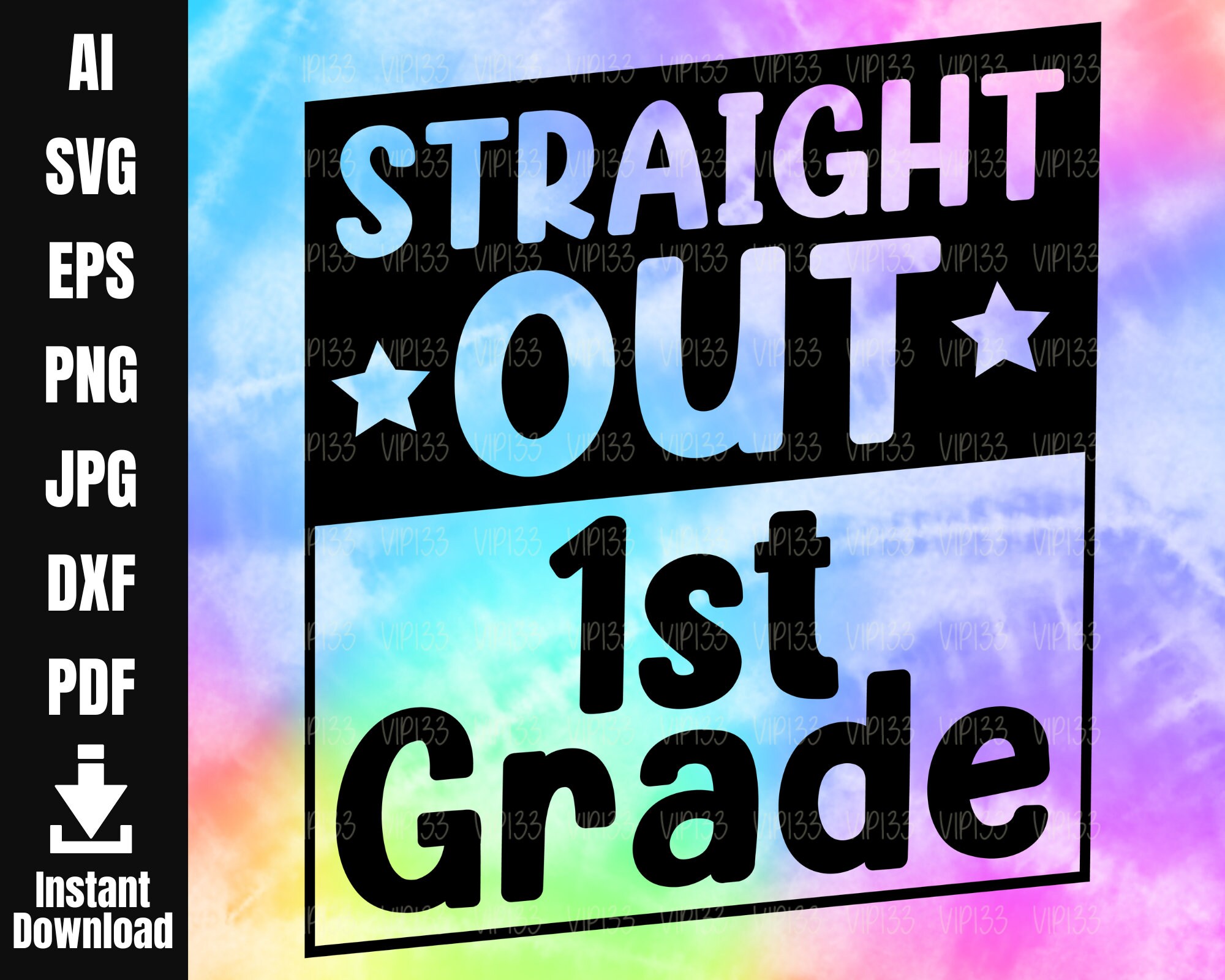 Peace Out First Grade SVG Straight Out 1st Grade Graduation Last Day of ...