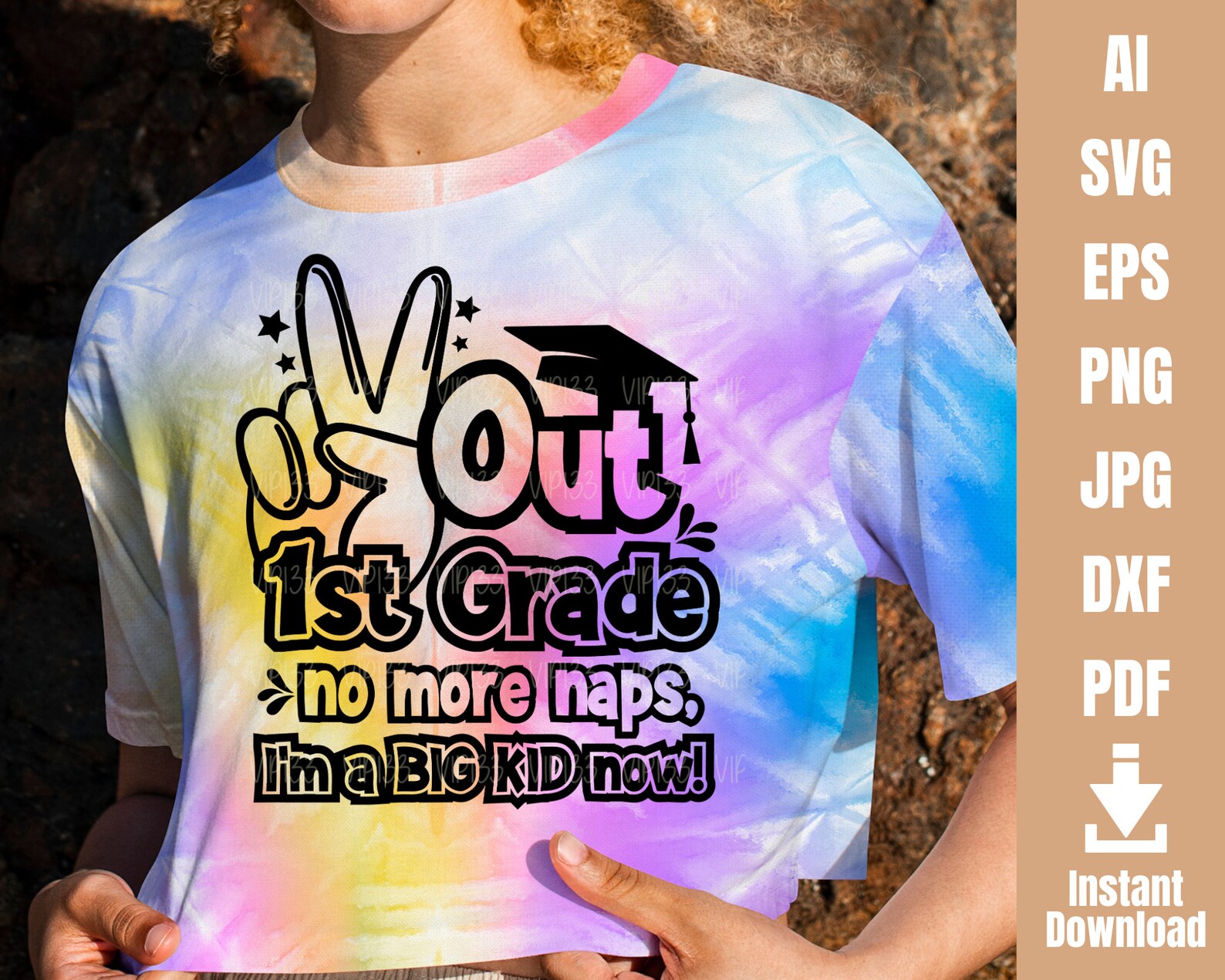 Peace Out First Grade SVG Im a Big Kid 1st Grade Graduation Last Day of ...