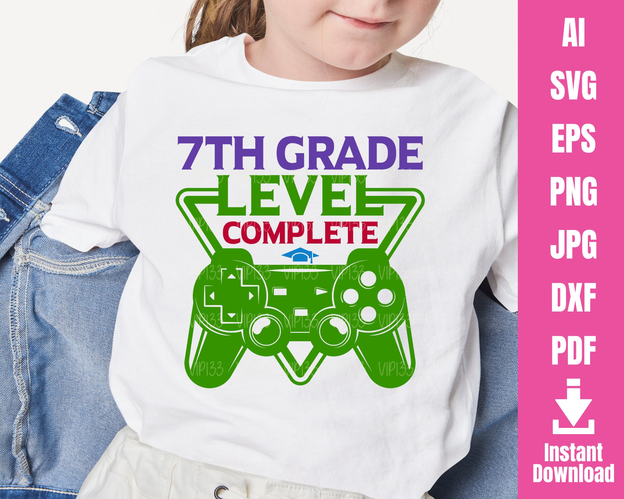 7th Grade Level Complete 7th Grade Graduation Happy Last Day of 7th ...