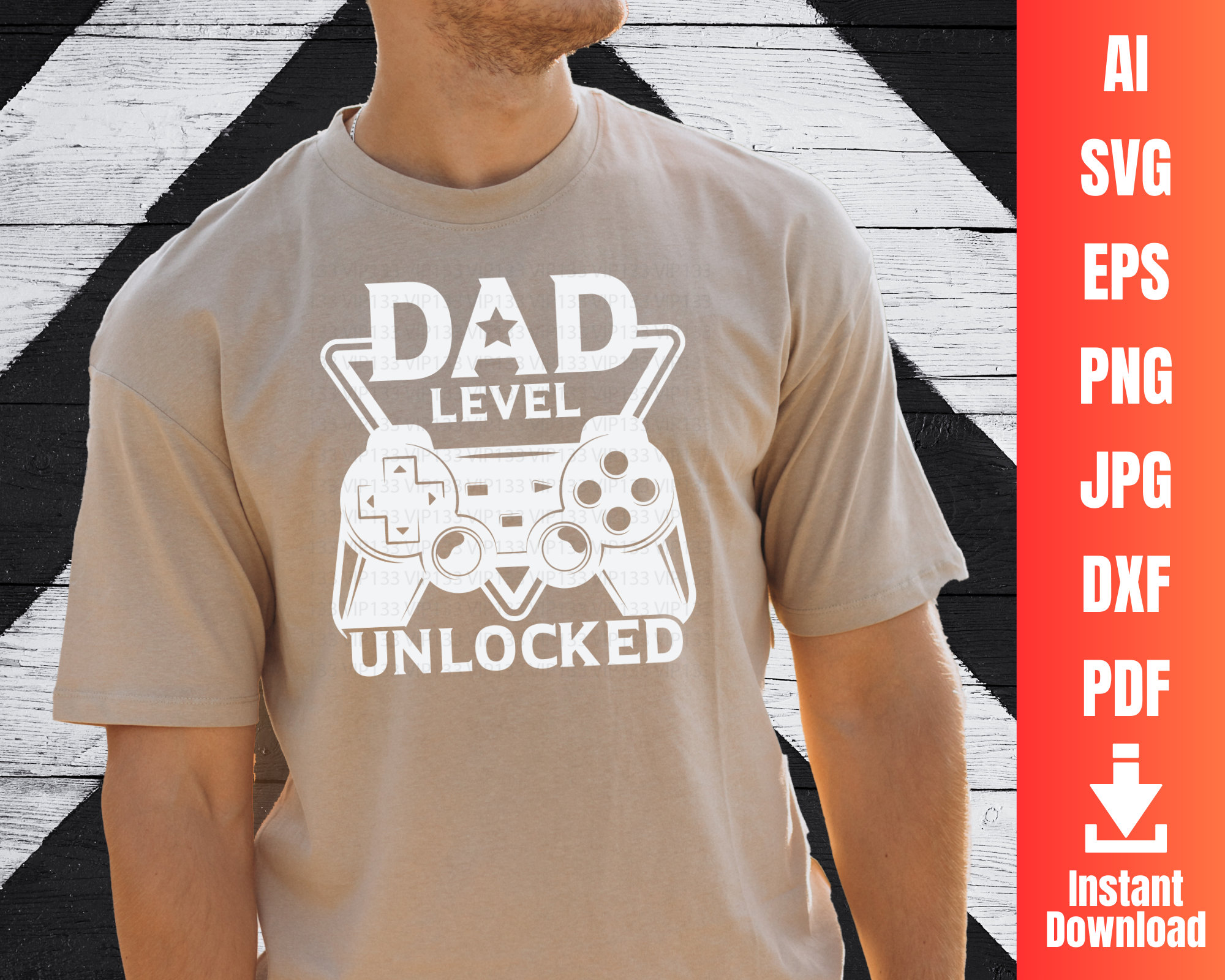 Dad Level Unlocked SVG New Father Svg Dad Gamer Shirt Design - Etsy