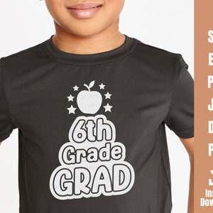 6th Grade Grad SVG Sixth Grade Graduation Last Day of 6th Grade Peace ...