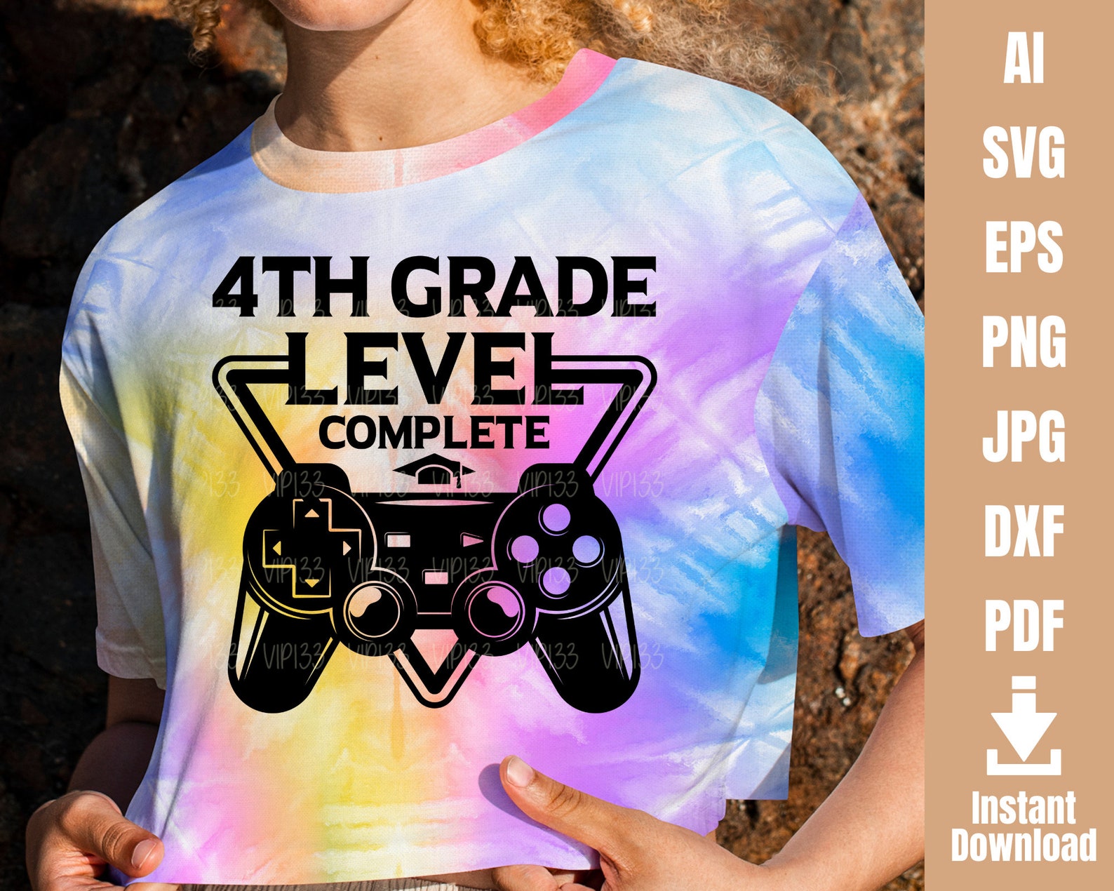 4th Grade Level Complete SVG 4th Grade Graduation Shirt SVG Last Day of ...