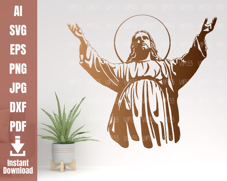 Christus Cut File Jesus SVG / Christus svg / Iglesia de Jesús - Etsy México
