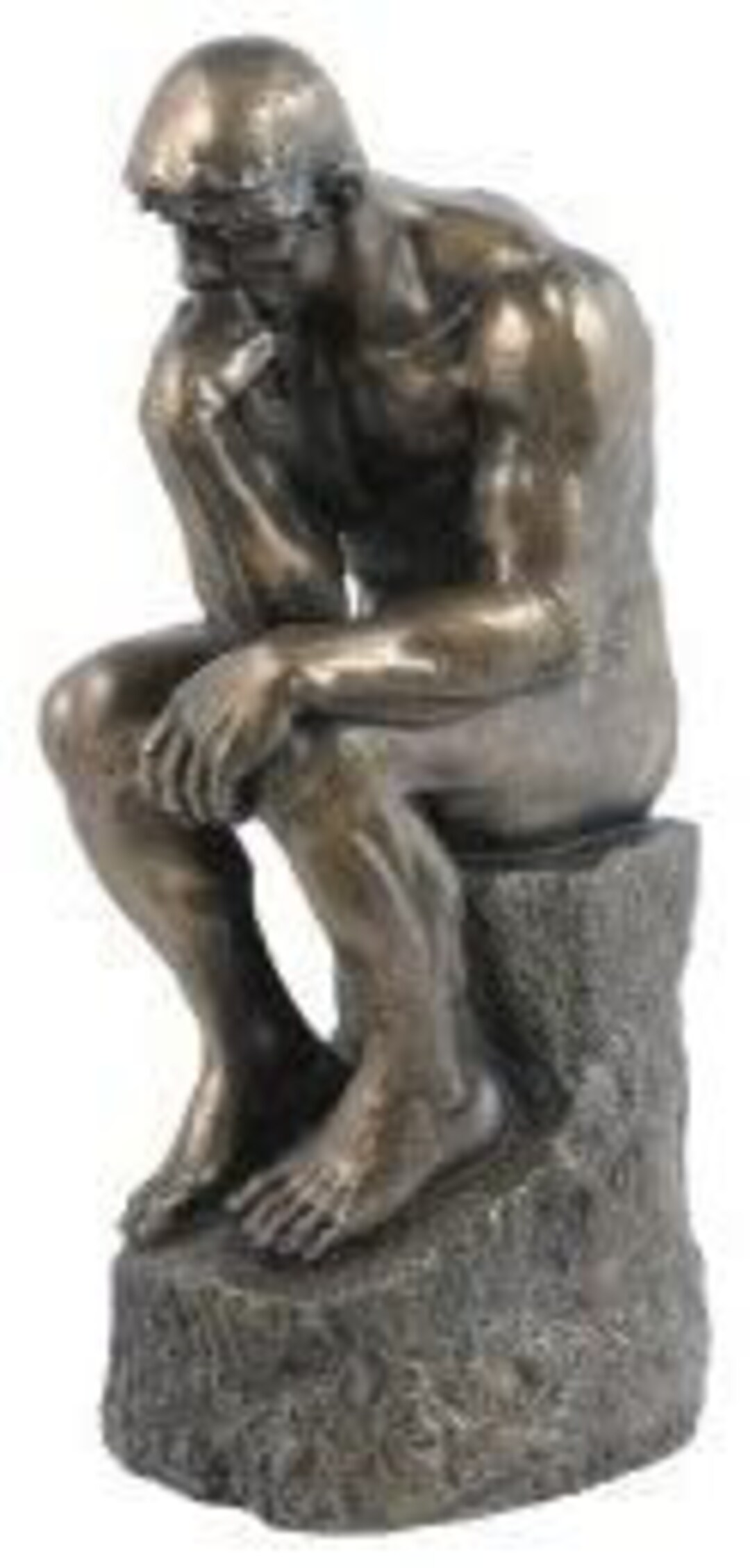 The Thinker Statue in Premium Cold Cast Bronze 12-inch - Etsy