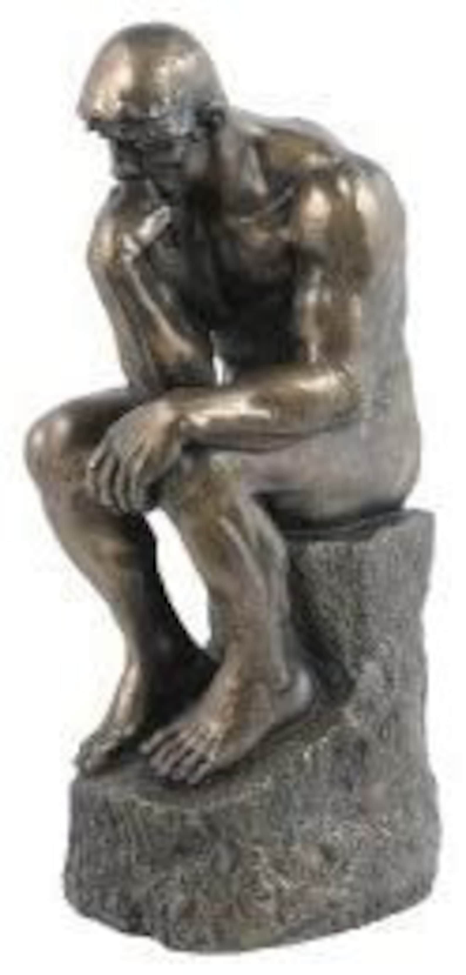 The Thinker Statue in Premium Cold Cast Bronze 12-inch - Etsy