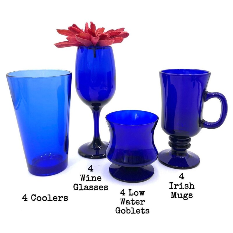 Blue Glassware - Etsy