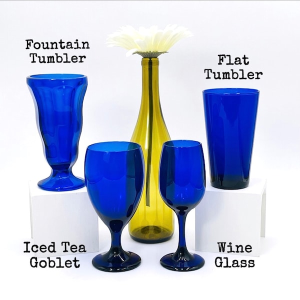 Blue Glassware - Etsy