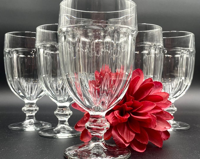 Set of 6 or 12 1986 Gibraltar Clear Iced Tea Goblets by Libbey Wine ...
