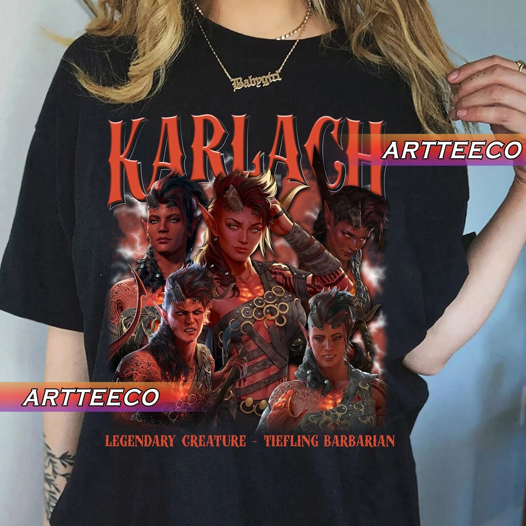 Vintage Karlach Baldurs Gate 3 Shirt, Karlach Bulders Shirt, Karlach ...