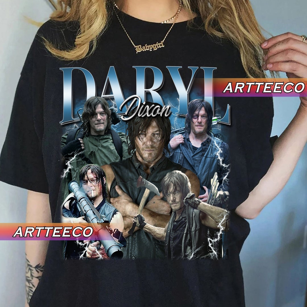 Vintage Daryl Dixon Shirt Daryl Dixon Sweatshirt Daryl Dixon - Etsy