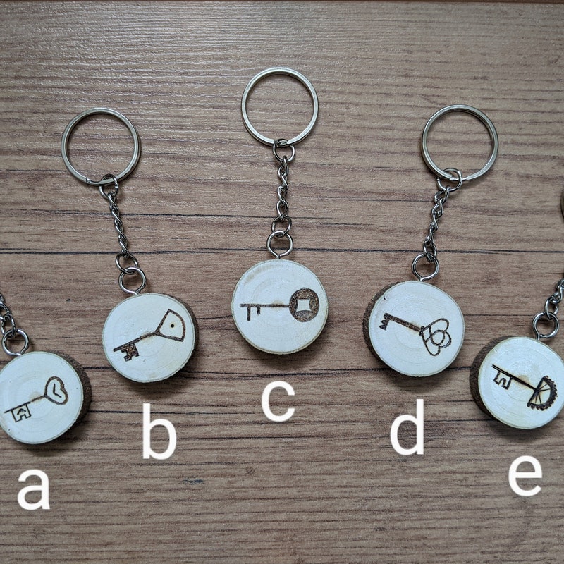 Wood Burned Keychain - Etsy