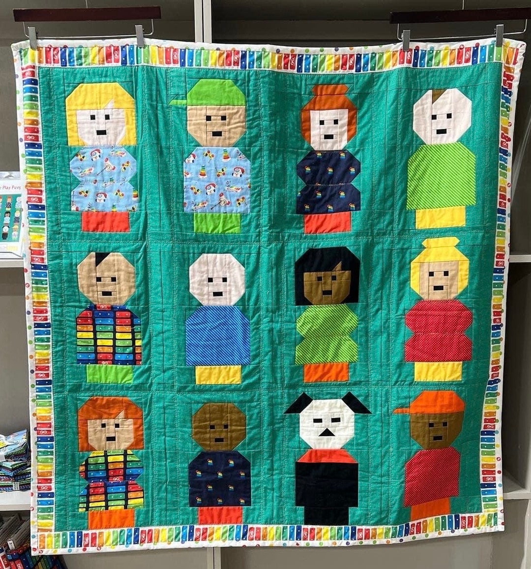 Vintage Little People Quilt - Etsy