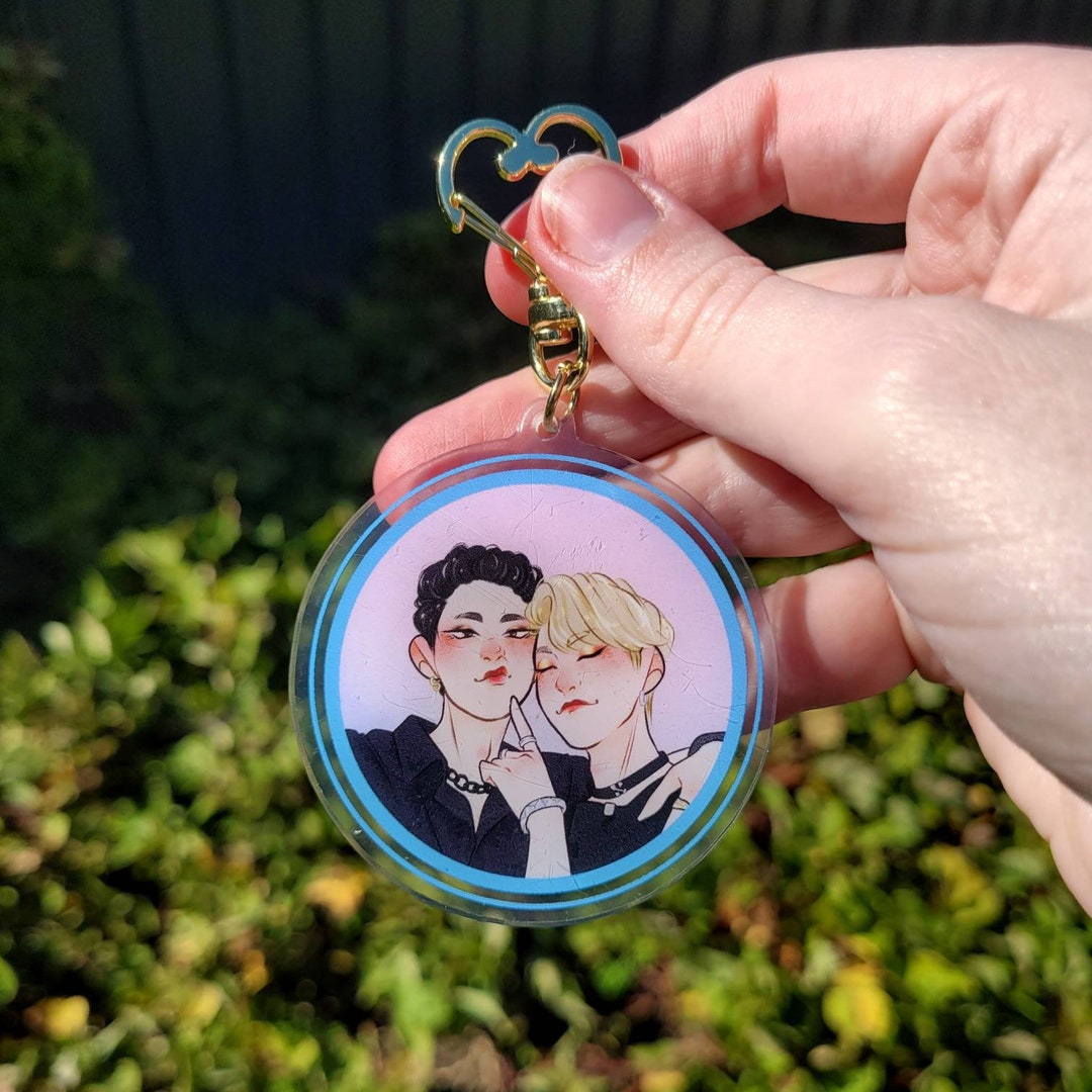 Han and Felix Stray Kids Keychain - Etsy