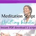 UPLIFTING MEDITATION SCRIPT Bundle Guided Affirmations - Etsy