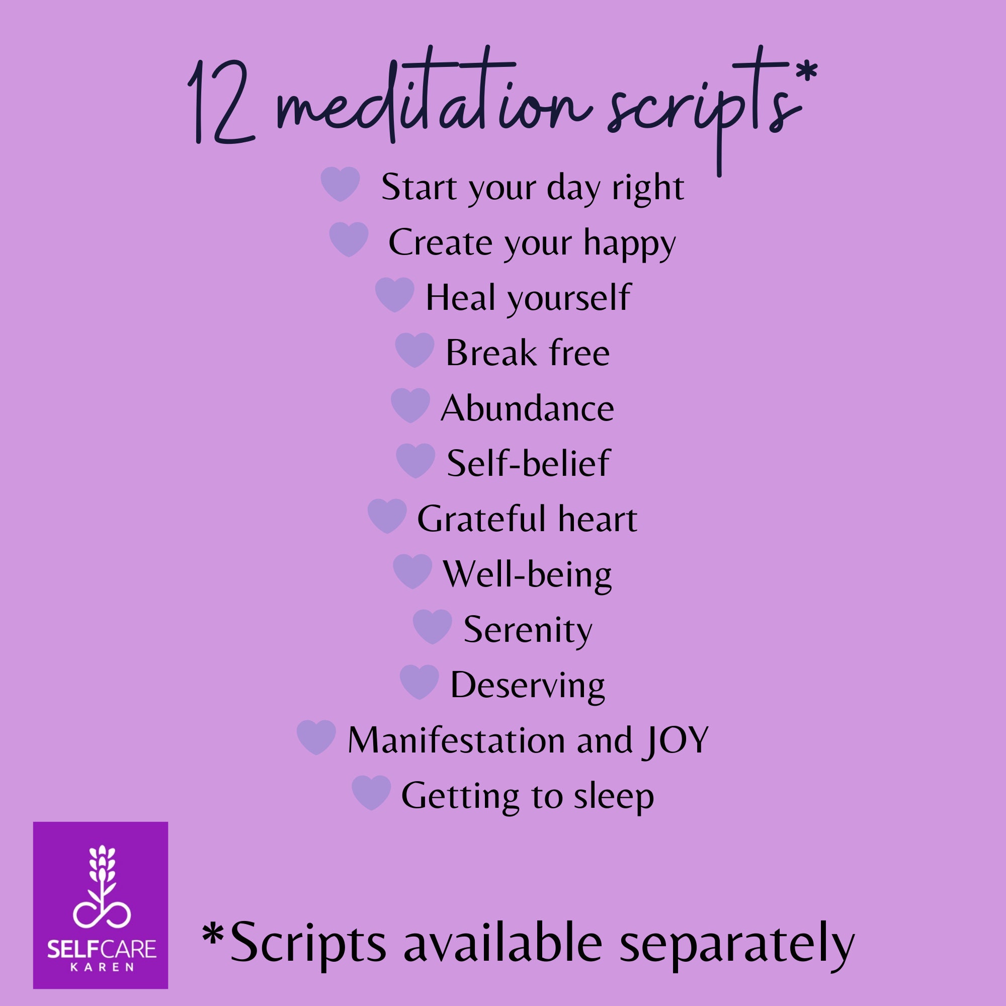SELFCARE MEDITATION ADVENT Bundle, Pre-written Meditation Scripts to ...