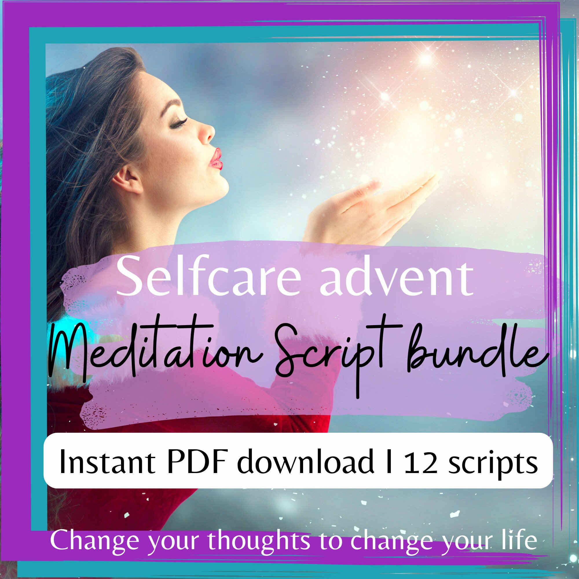 SELFCARE MEDITATION ADVENT Bundle, Pre-written Meditation Scripts to ...