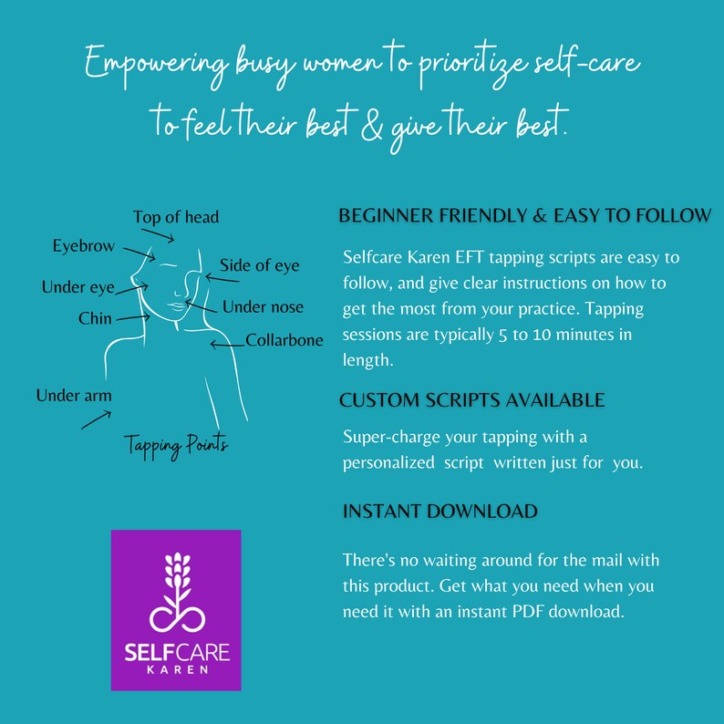 EFT Tapping Script Set for Letting Go & Self-motivation, EFT Guide to ...