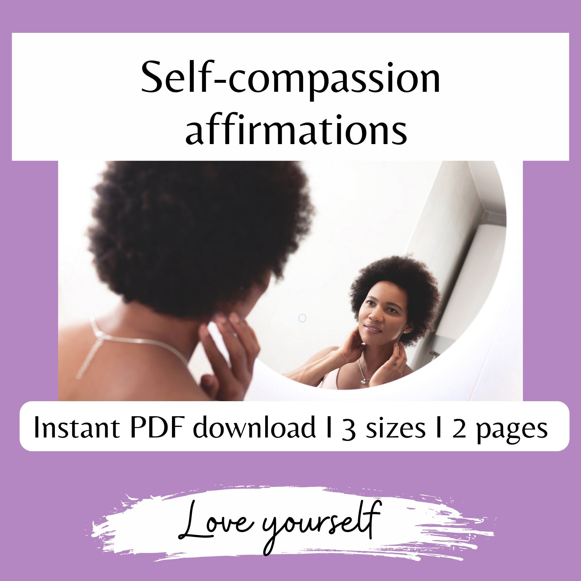 Self Compassion Affirmations Self Affirmations T To Manifest Your
