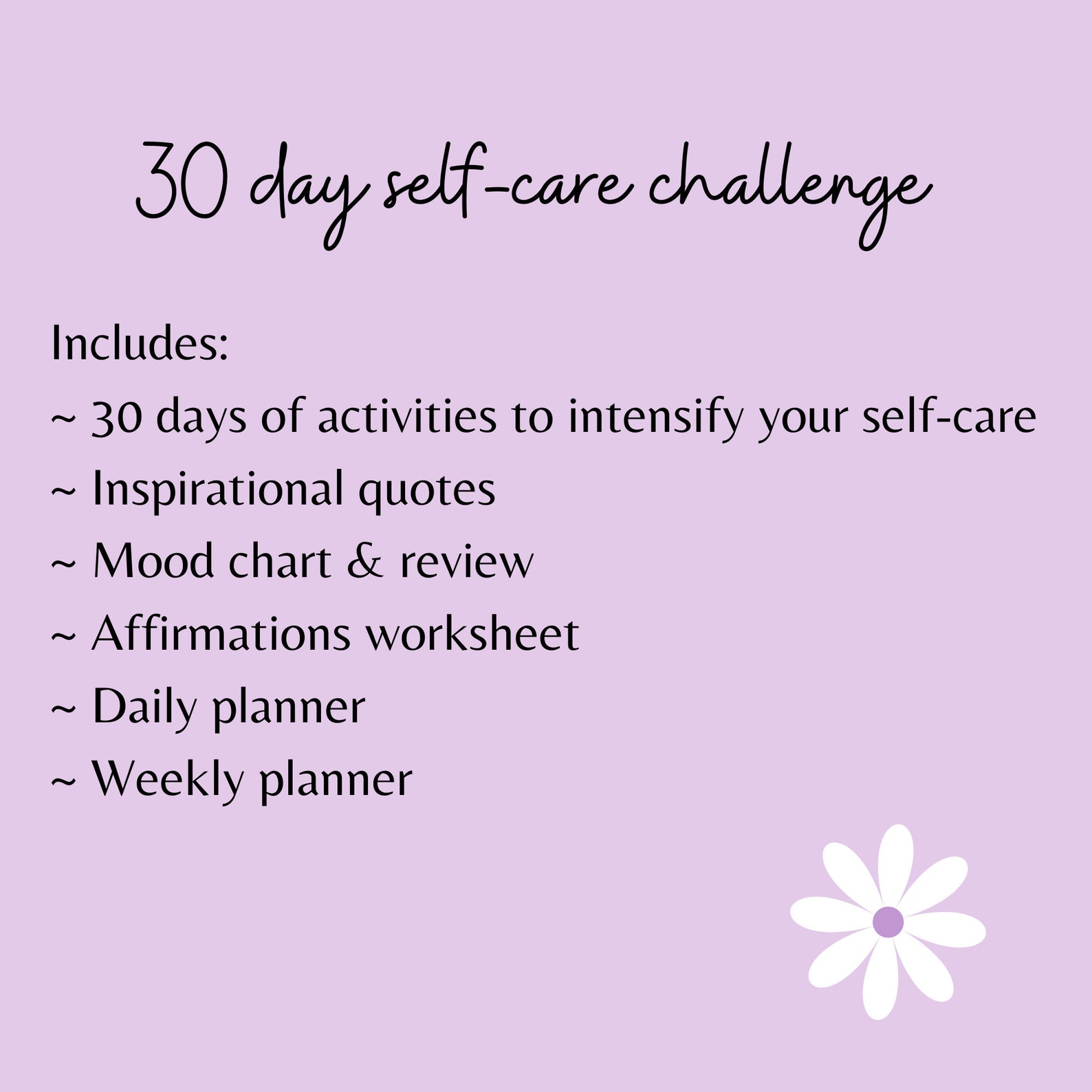30 Day Selfcare Challenge, Selfcare Activities, Kick Start Your ...