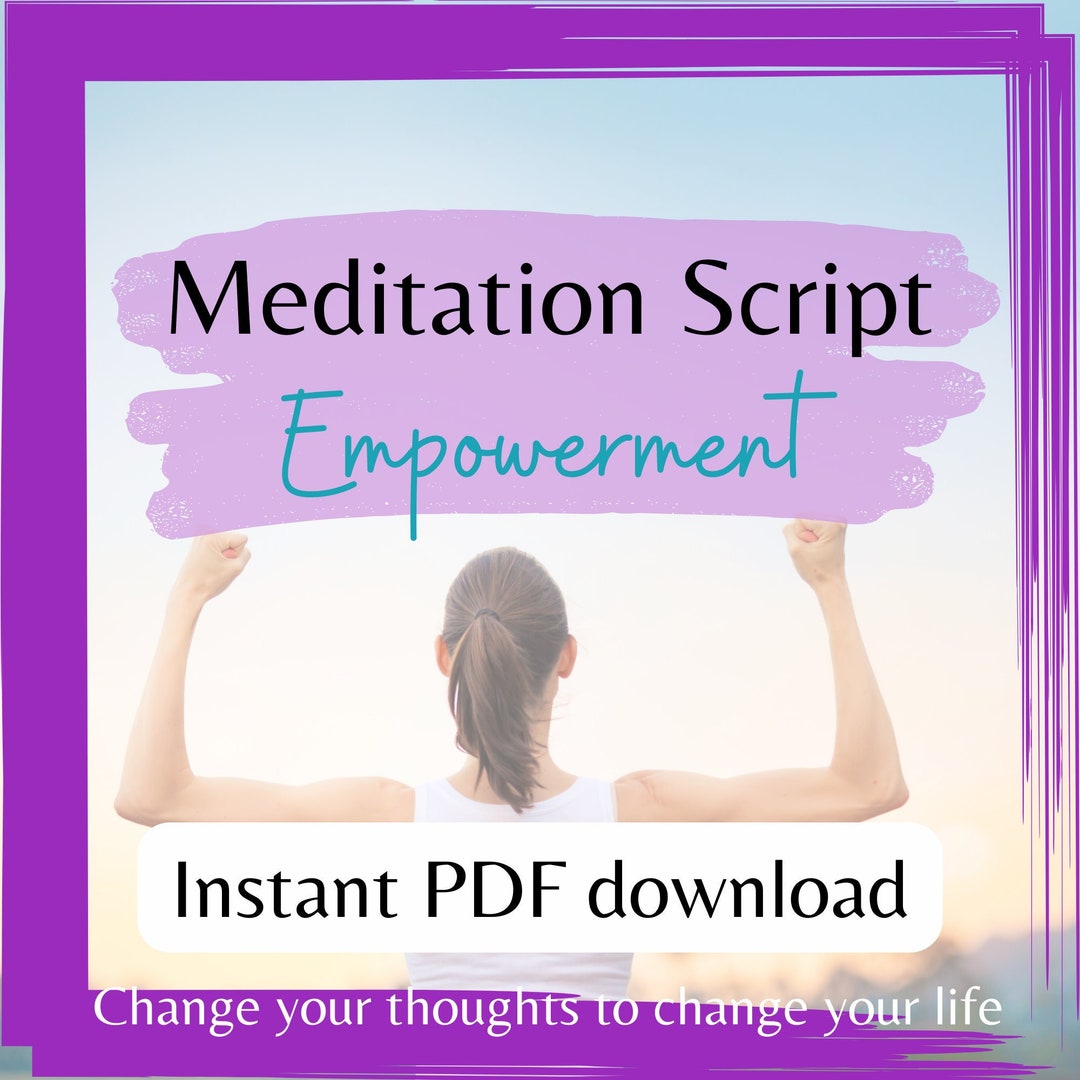 EMPOWERMENT SELF THERAPY, Guided Meditation Script, Self Improvements ...
