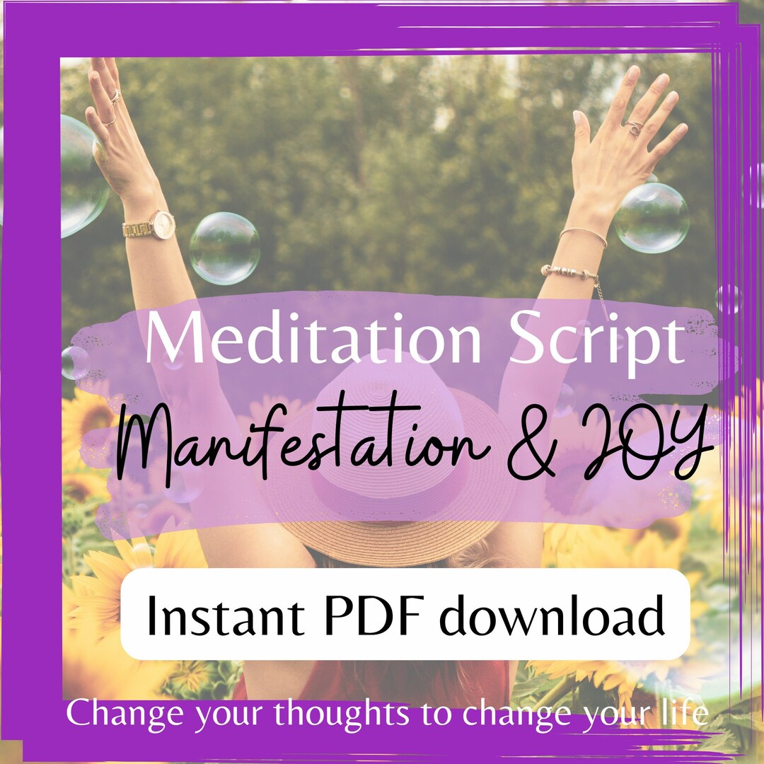 MANIFESTATION MEDITATION SCRIPT, Guided Meditation, Manifestation ...