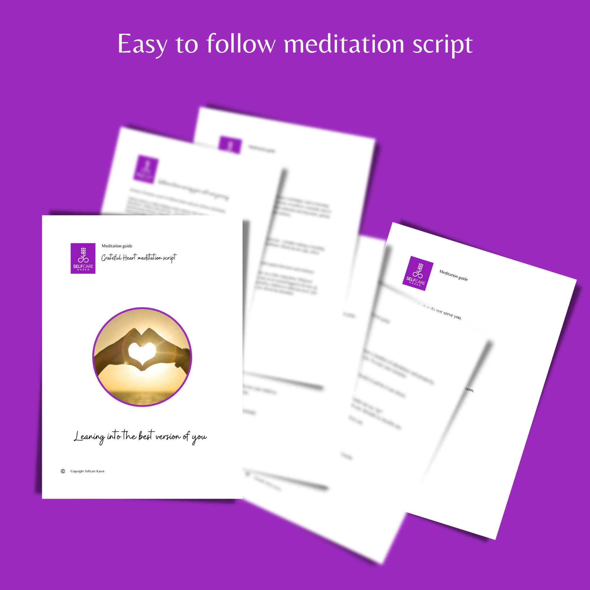 TWO MEDITATION SCRIPTS Guided Gratitude Practice Remove - Etsy
