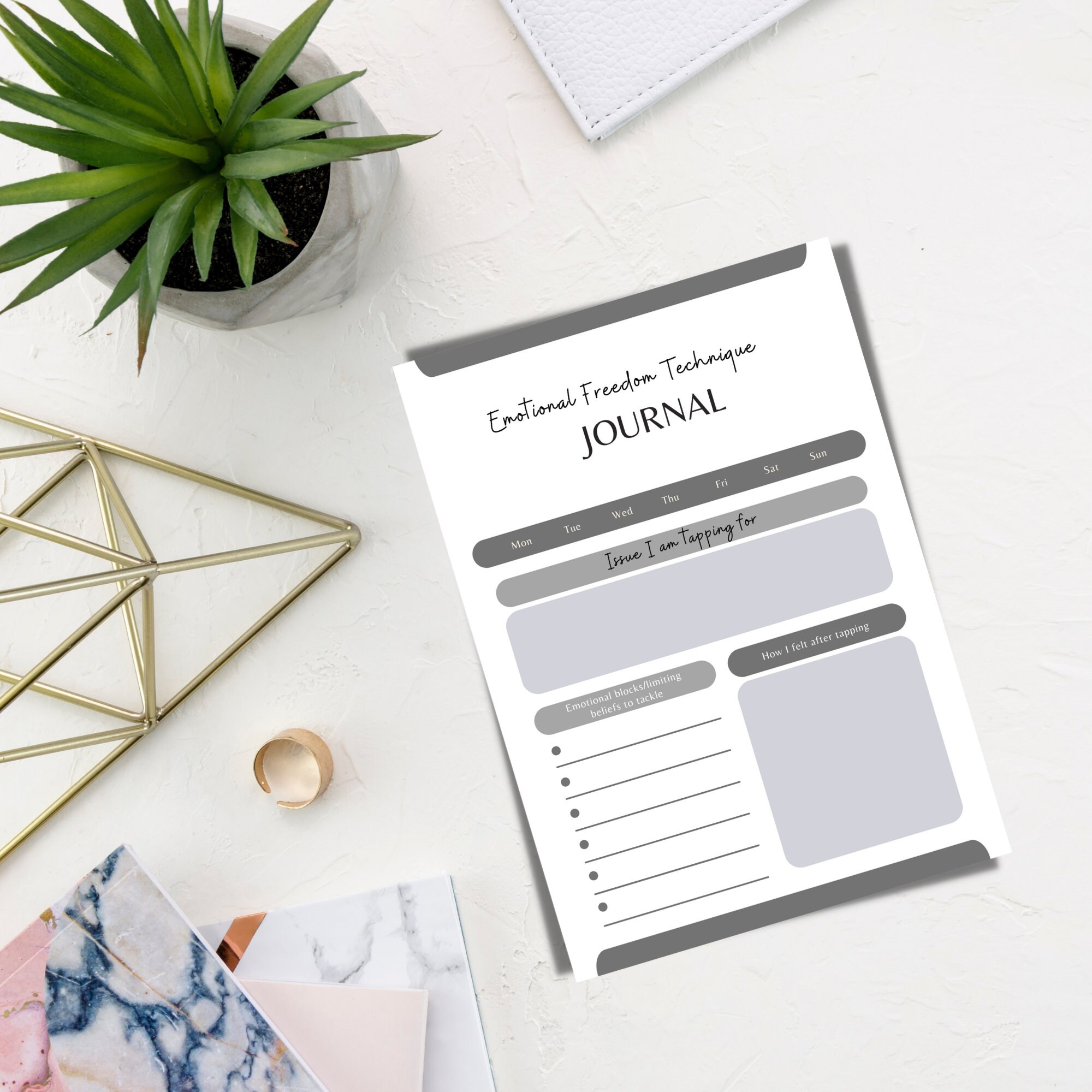 EMOTIONAL FREEDOM Technique Journal, EFT Digital Journal Printable ...