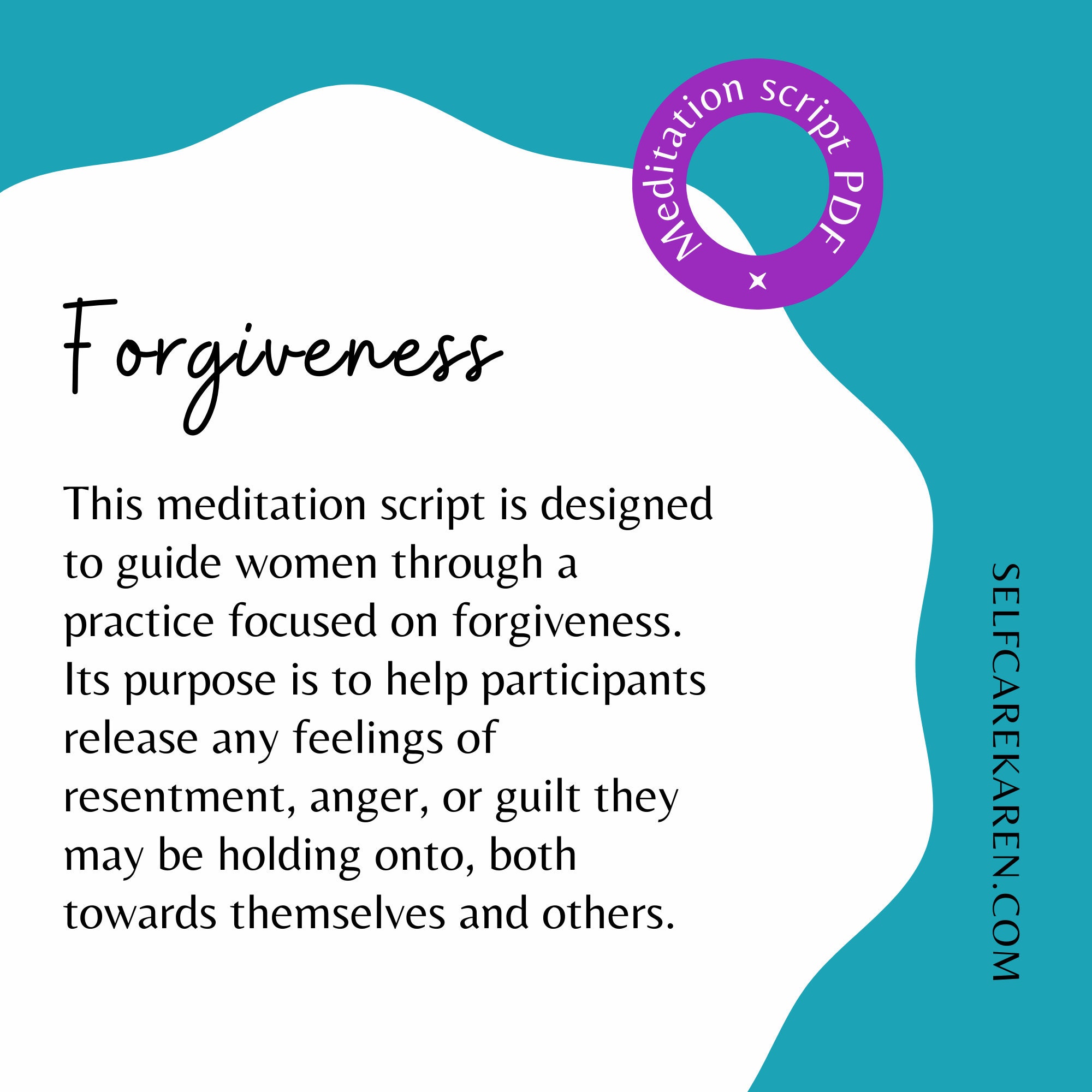 Sacred Space Forgiveness Meditation Script Healing, Release, Compassion, Women's Empowerment ...