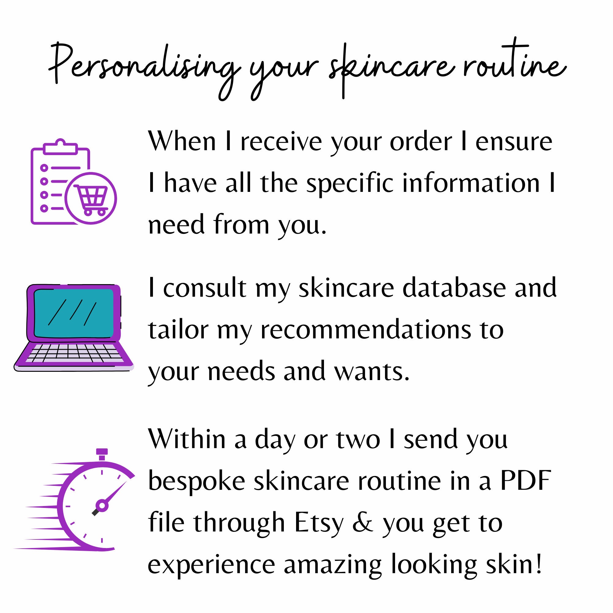 Personalized skincare routine for spotty skin, custom skincare ...