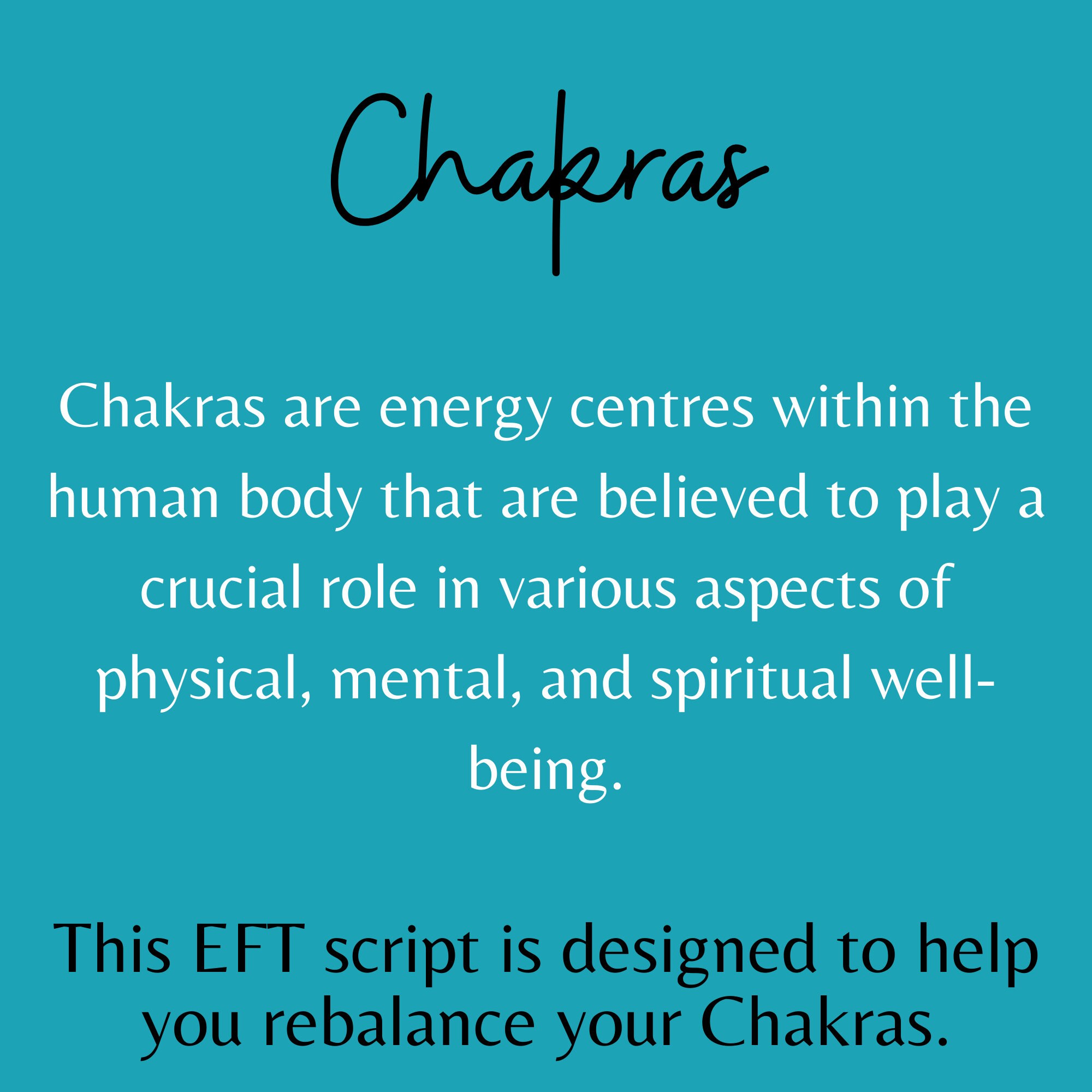 EFT Tapping Script to Rebalance Chakras, EFT Guide to Align Your Energy ...