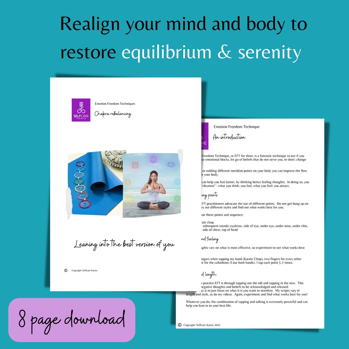 EFT Tapping Script to Rebalance Chakras, EFT Guide to Align Your Energy Centres, Alternative ...