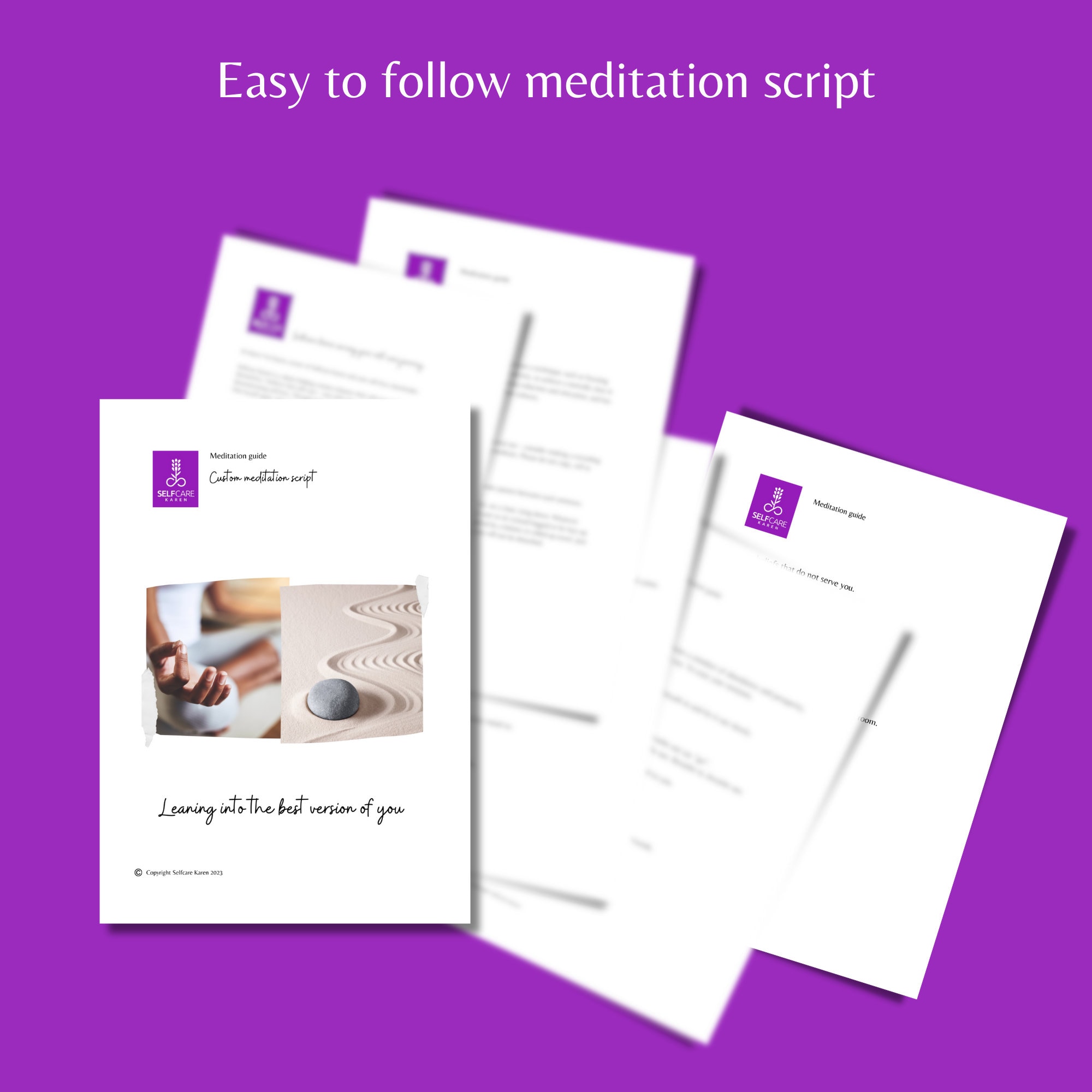 CUSTOM MEDITATION SCRIPT, Instant Download Guided Meditations, Easy to ...